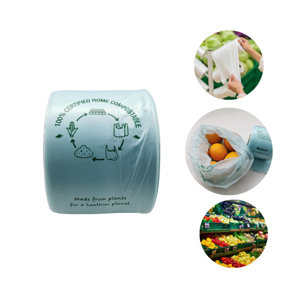 14 x 18" Compostable Produce Bags | Single Roll | 250 Bags – OrangeBioUSA